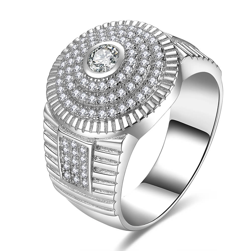 925 Sterling Silver Micro Setting Stylish Rings - Jewepiter