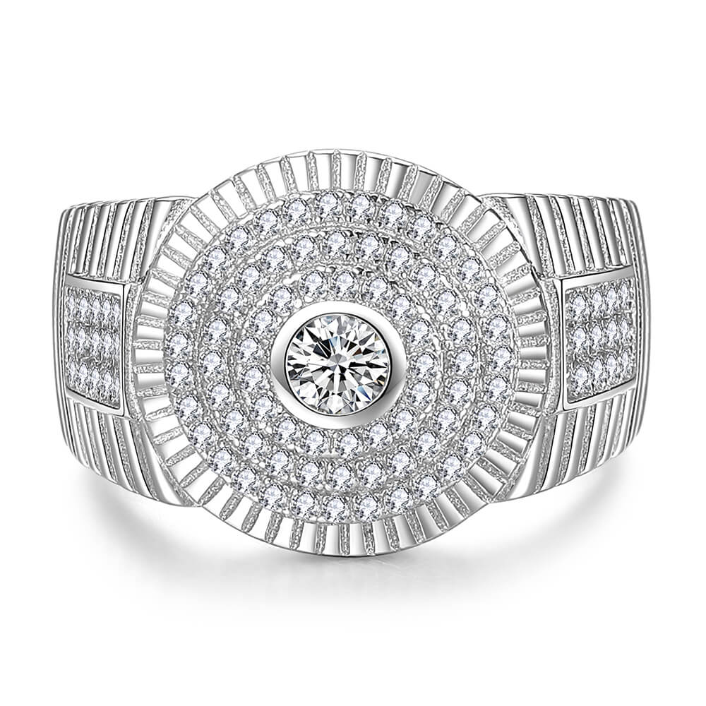 925 Sterling Silver Micro Setting Stylish Rings - Jewepiter